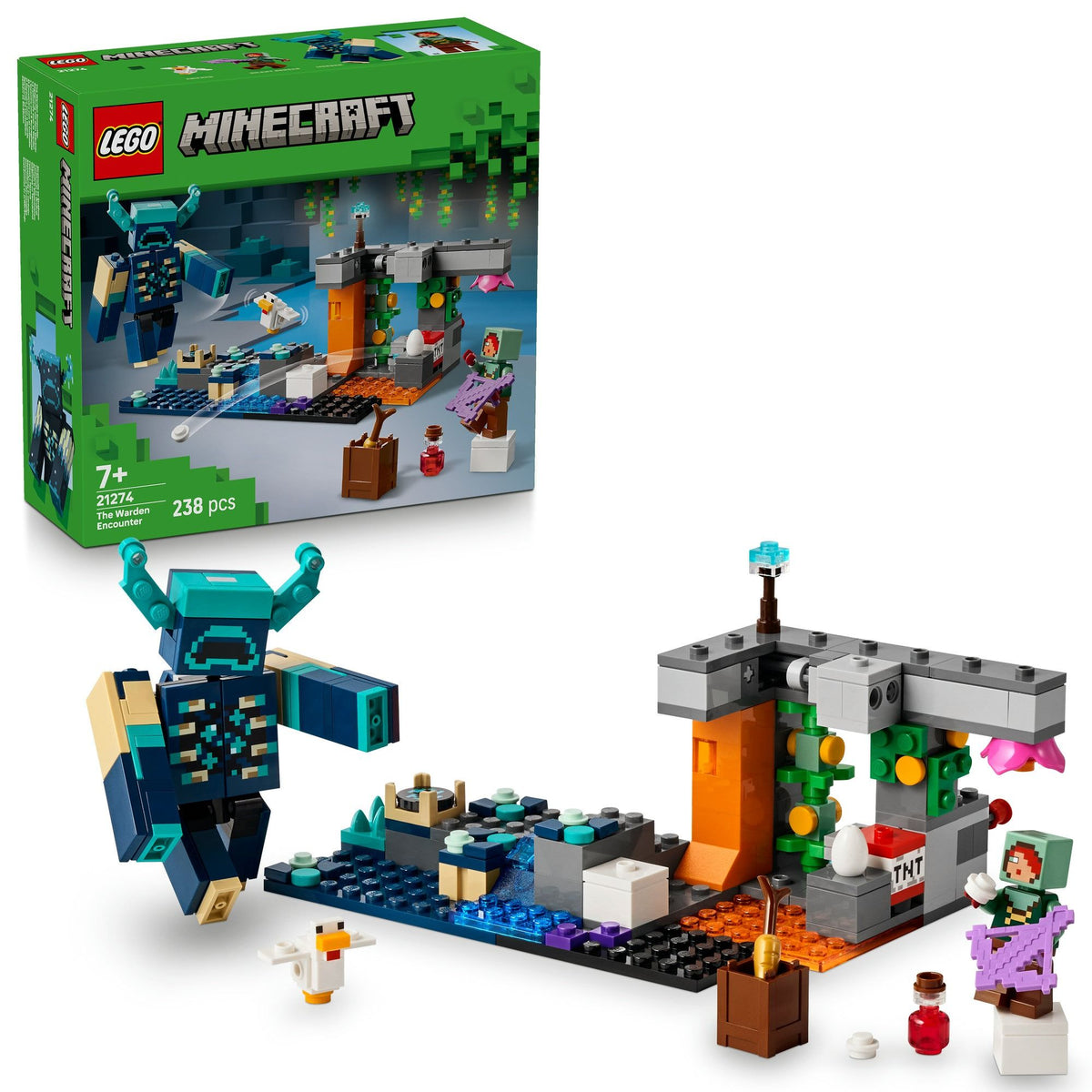 LEGO Minecraft The Warden Encounter 21274 – Toys R Us Australia