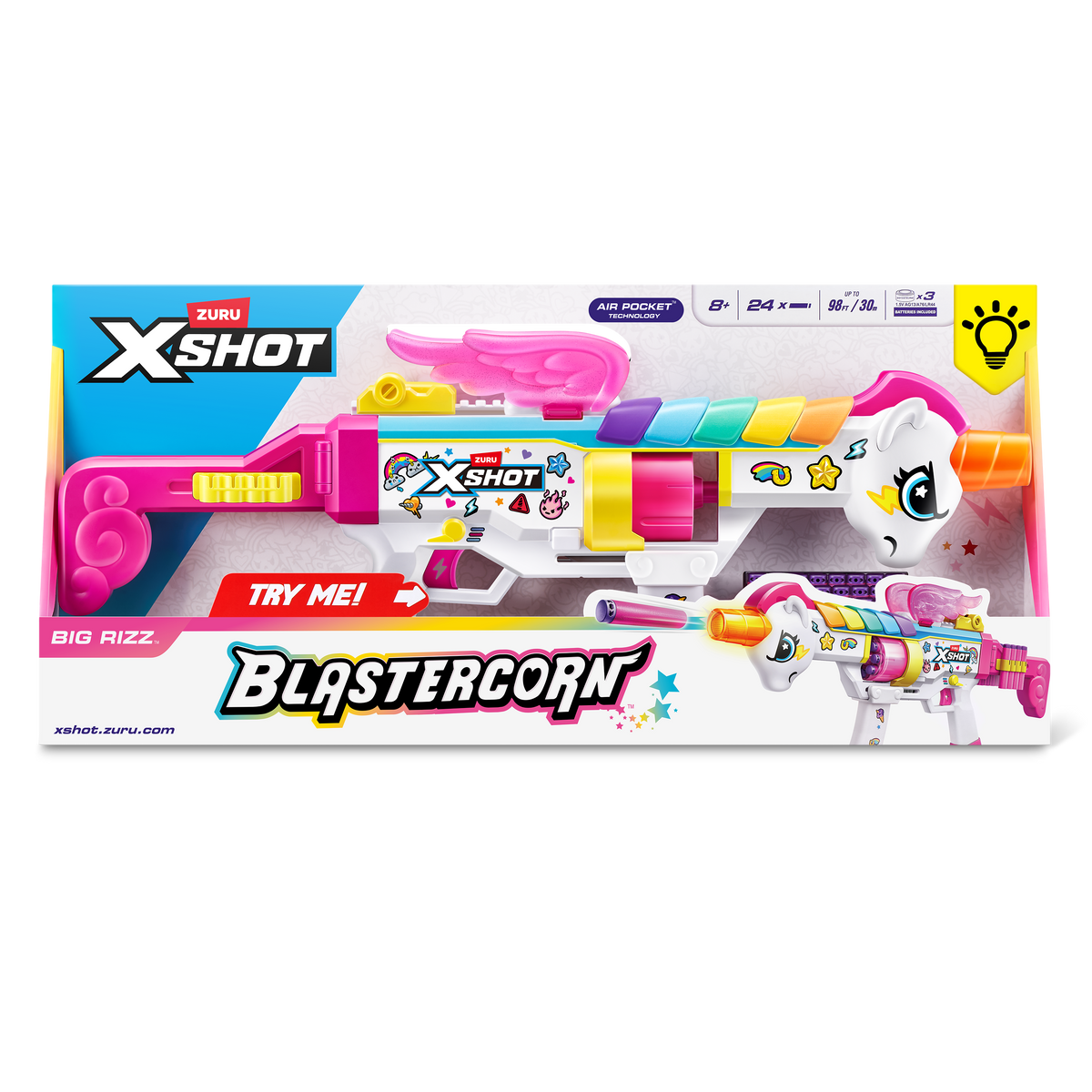 Zuru X SHOT Blastercorn Rizz Master with 24 Darts – Toys R Us Australia
