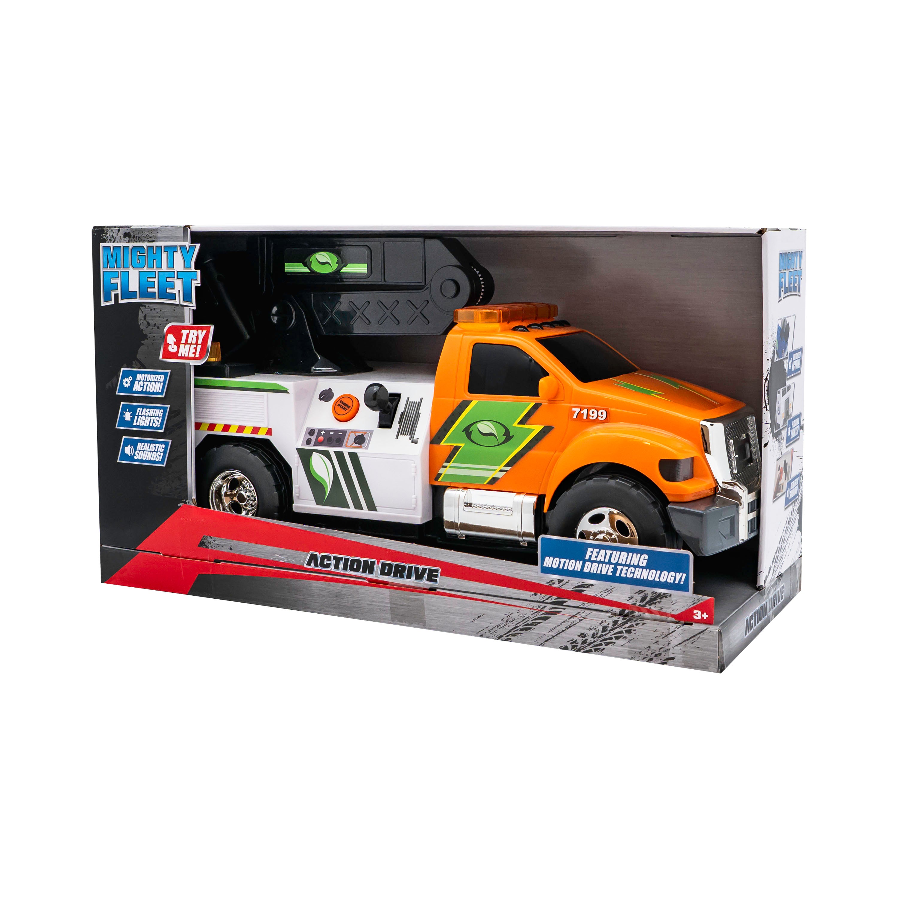 Mighty Fleet Action Drive Crane Truck/Cherry Picker – Toys"R"Us Australia