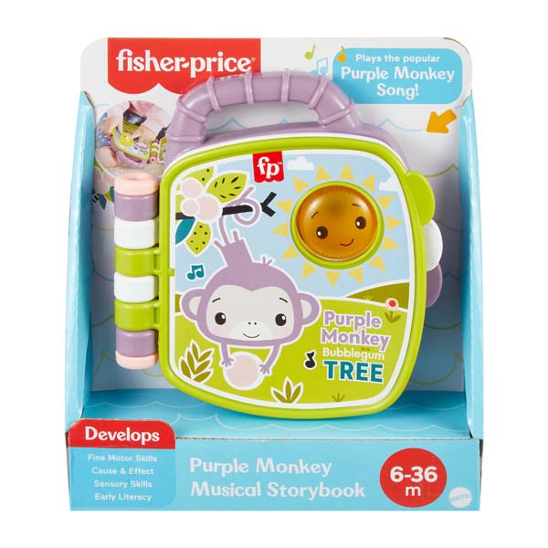 Fisher-Price Purple Monkey Musical Storybook – Toys"R"Us Australia