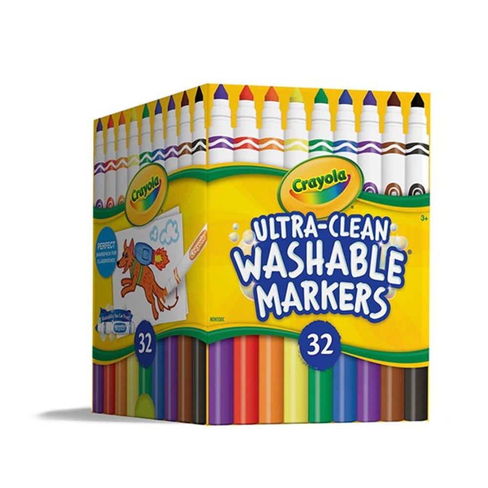 Crayola 32ct Ultra Clean Classic Washable Markers Share Pack – Toys R ...