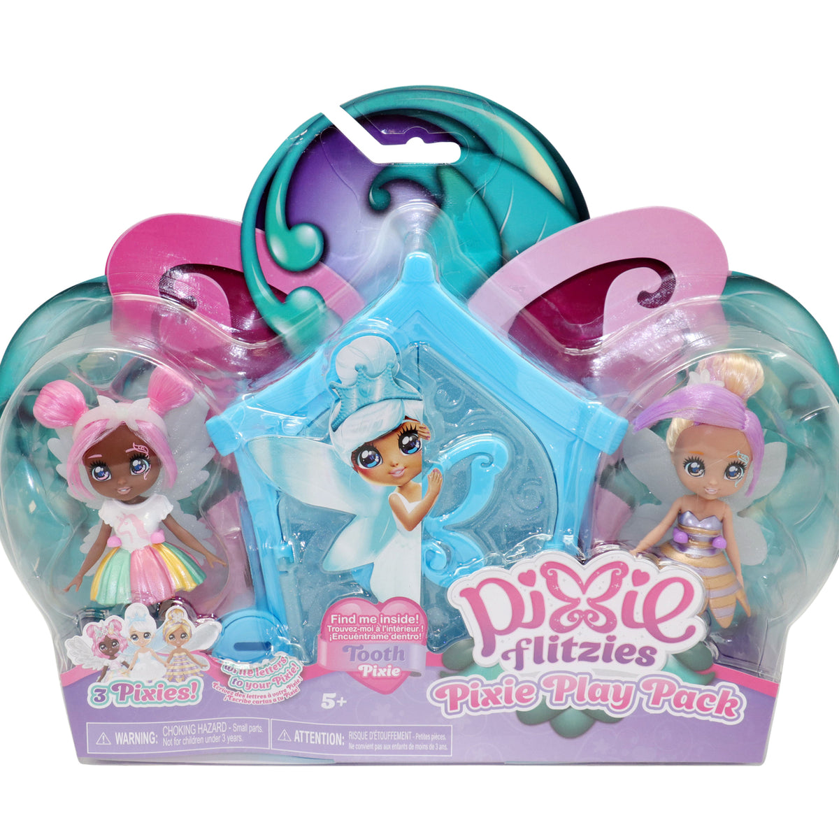 Pixie Flitzies - 3 Dolls Multipack with House| Toys R Us Australia