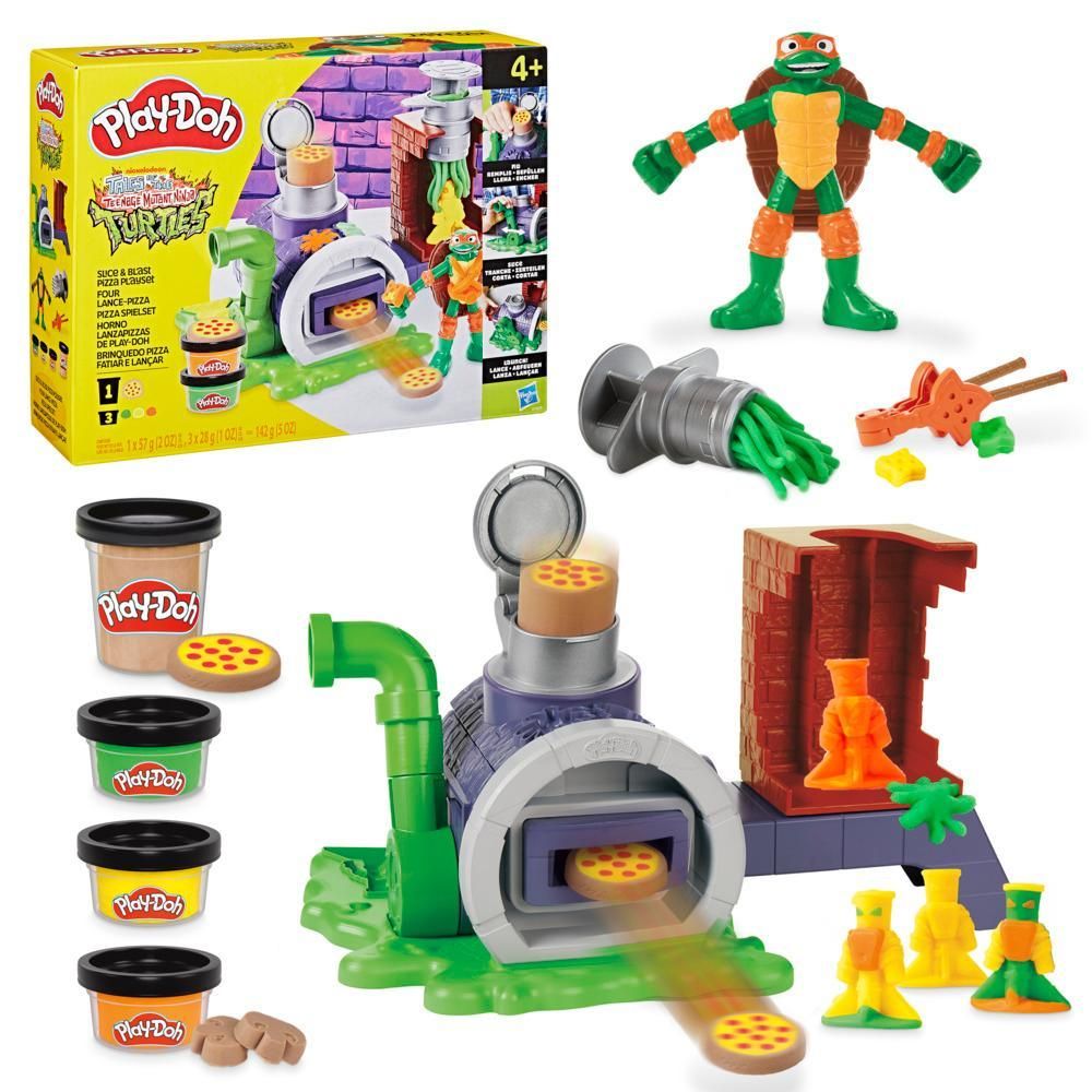 Play-Doh Teenage Mutant Ninja Turtles Slice & Blast Pizza Playset ...